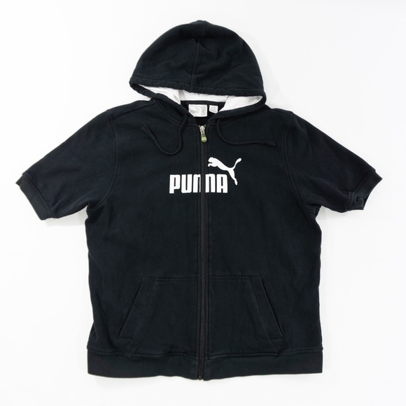 Puma | Tops | Puma Short Sleeve Full Zip Hoodie | Poshmark